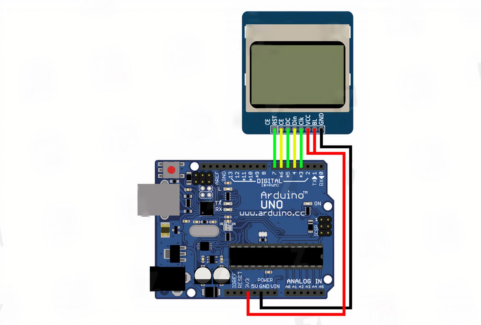 Connecting Nokia 5110 Lcd With Arduino Guide Nerdytechy
