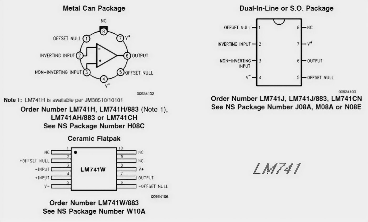 LM741 Pinout, Datasheet & Features for Beginners - NerdyTechy
